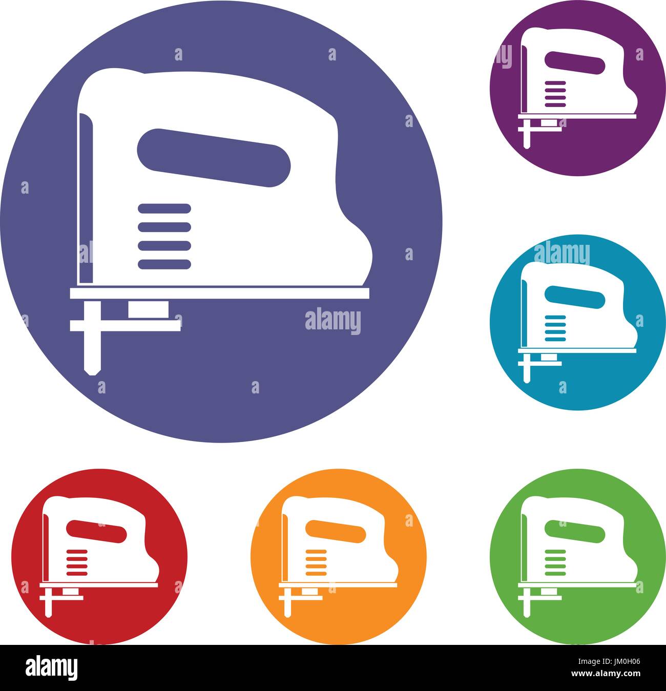 Pneumatic gun icons set Stock Vector Image & Art - Alamy