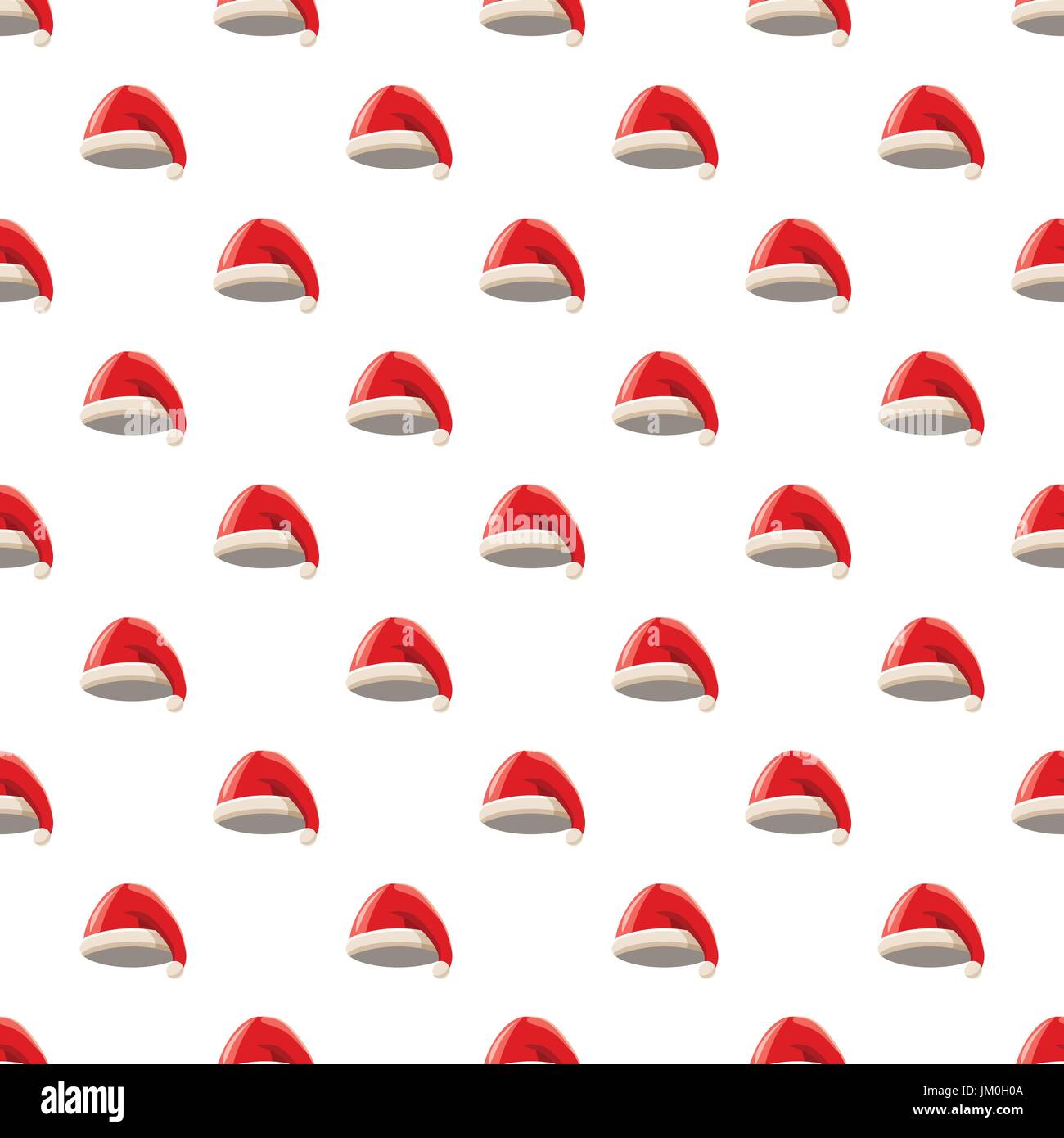 Red Santa Claus hat pattern Stock Vector Image & Art - Alamy