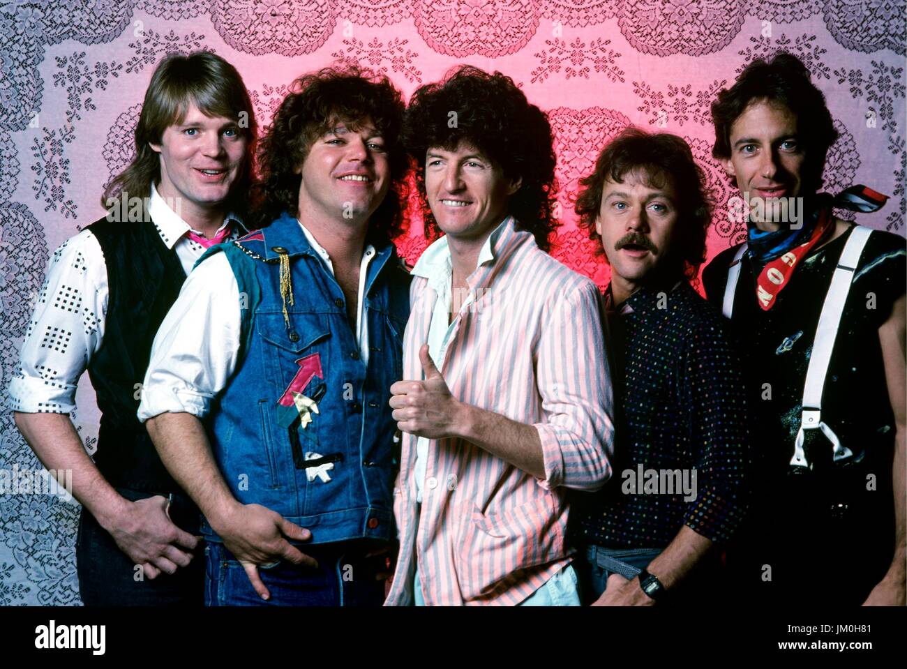 REO Speedwagon photographed in 1985. © Marino / MediaPunch Stock Photo ...