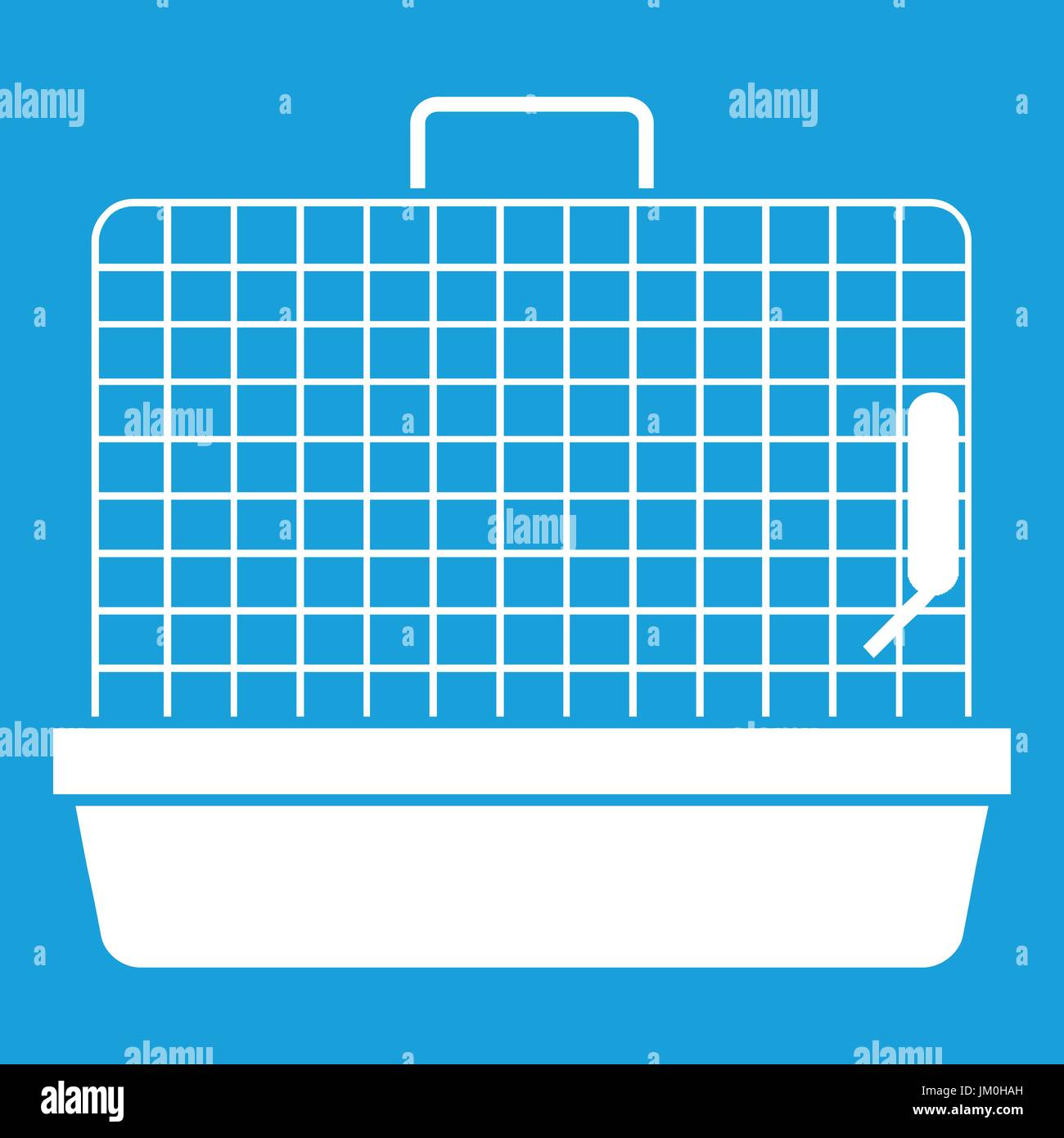 Cage for birds icon white Stock Vector Image & Art - Alamy