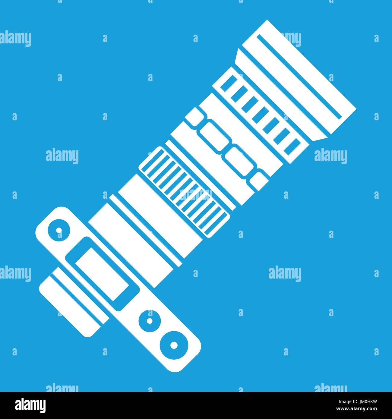 Dslr camera with zoom lens icon white Stock Vector Image & Art - Alamy