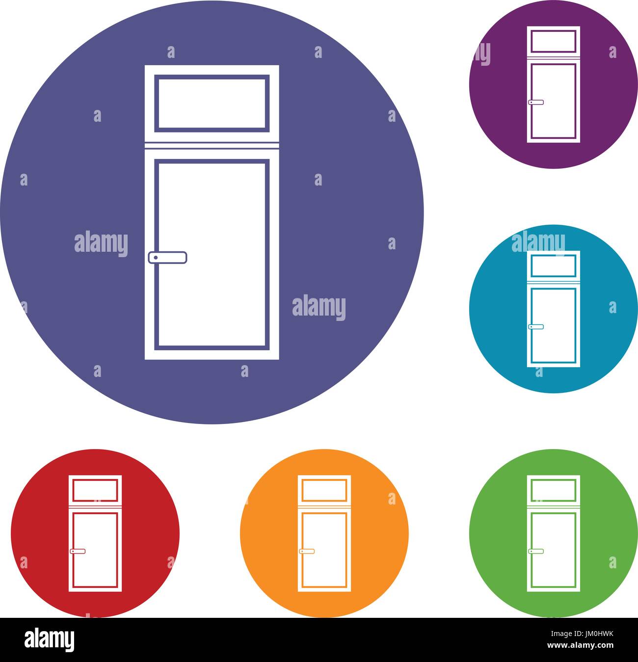 Wooden window icons set Stock Vector Image & Art - Alamy