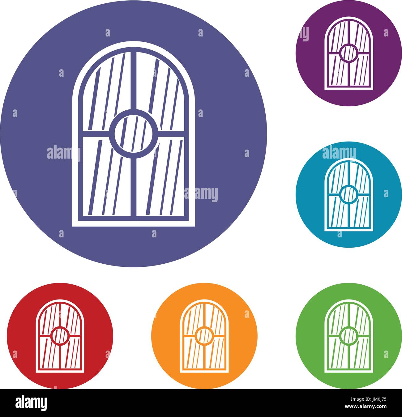 Arched window icons set Stock Vector Image & Art - Alamy