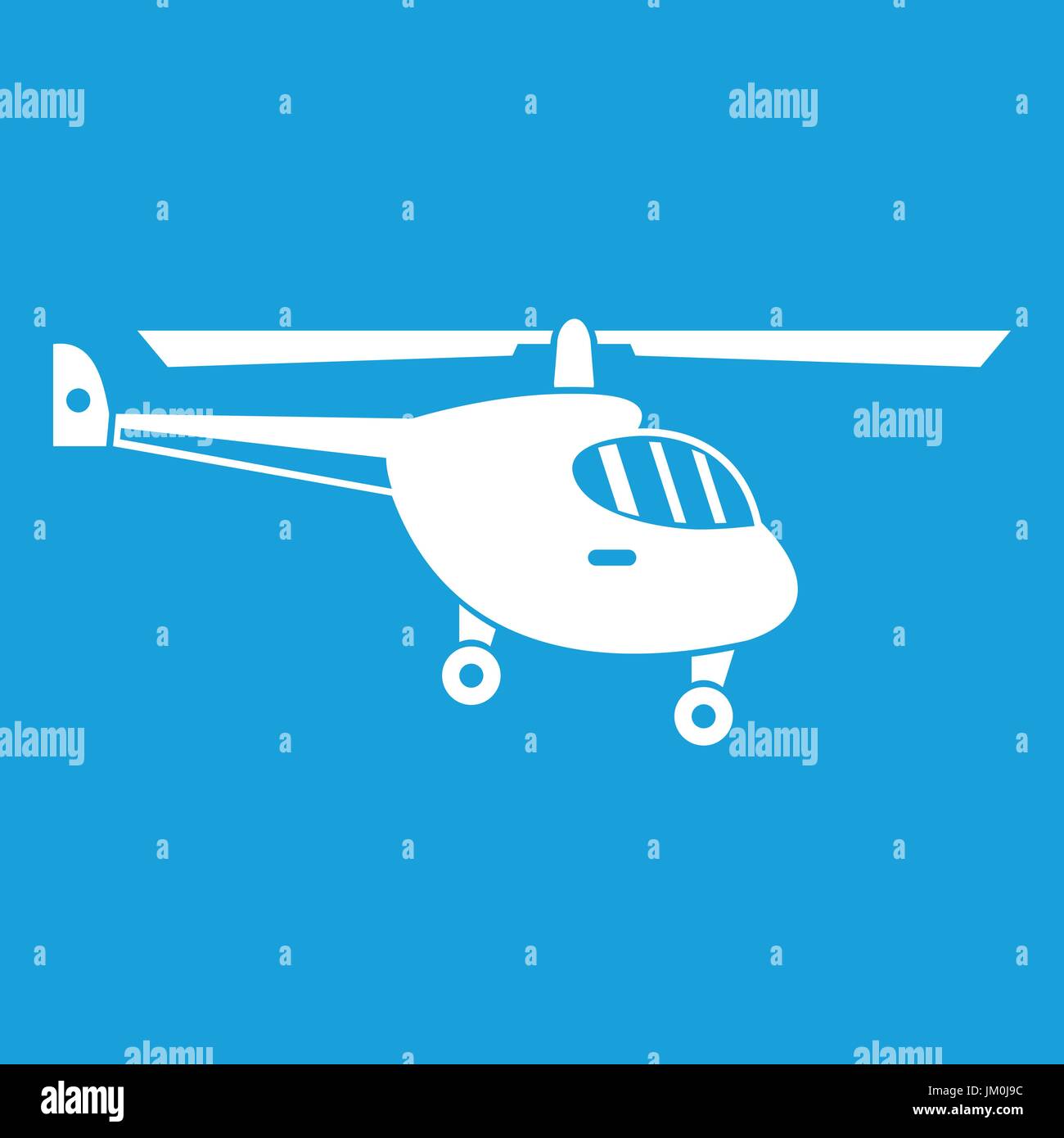 Helicopter icon white Stock Vector Image & Art - Alamy