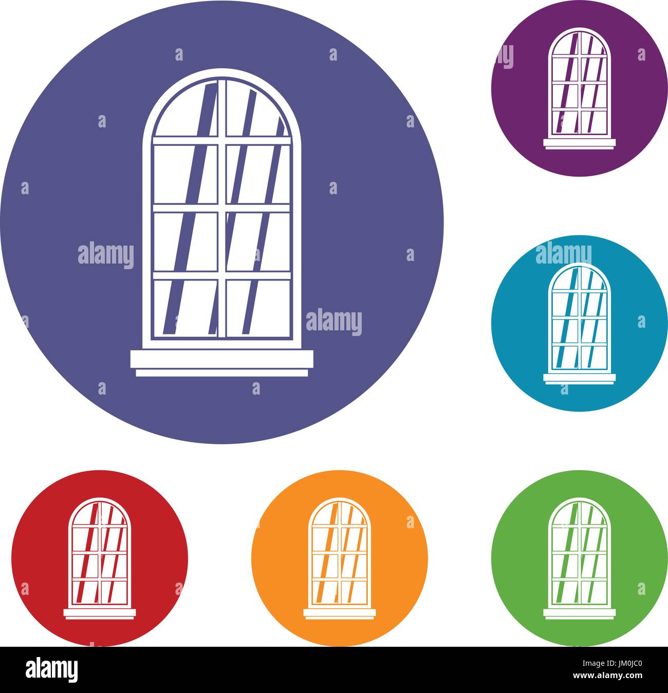 White window frame icons set Stock Vector Image & Art - Alamy