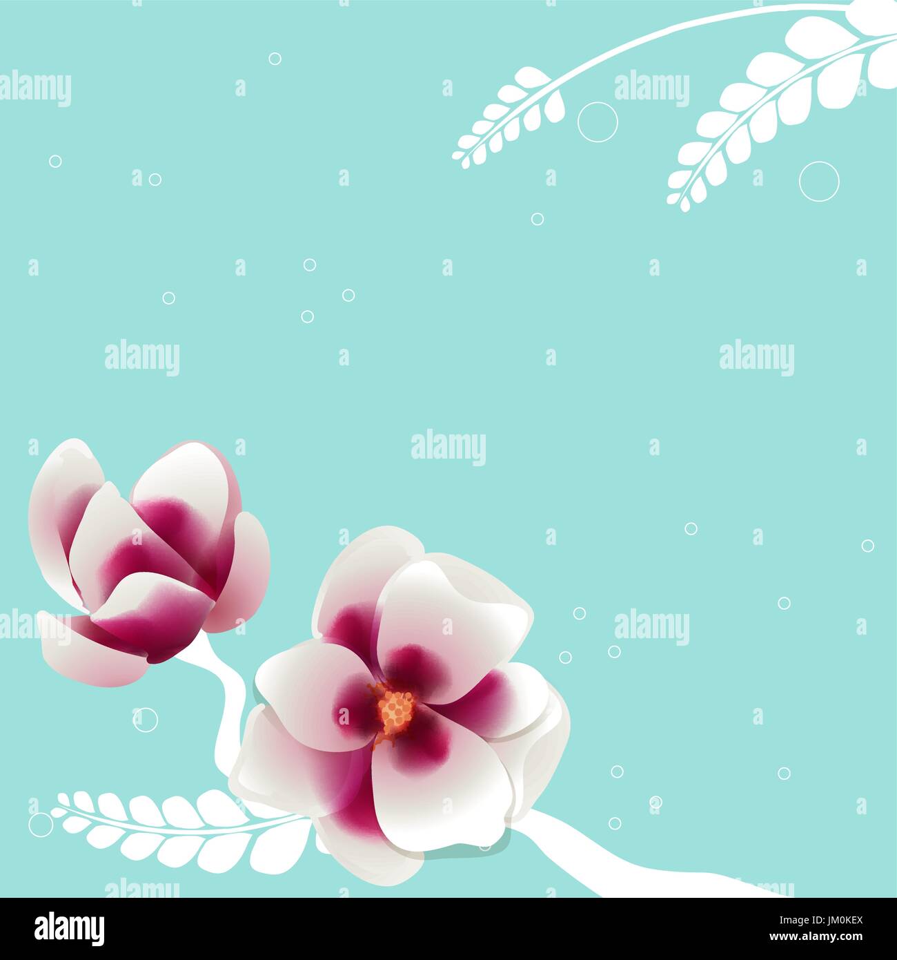 Spring background with blossom brunch Stock Vector Image & Art - Alamy