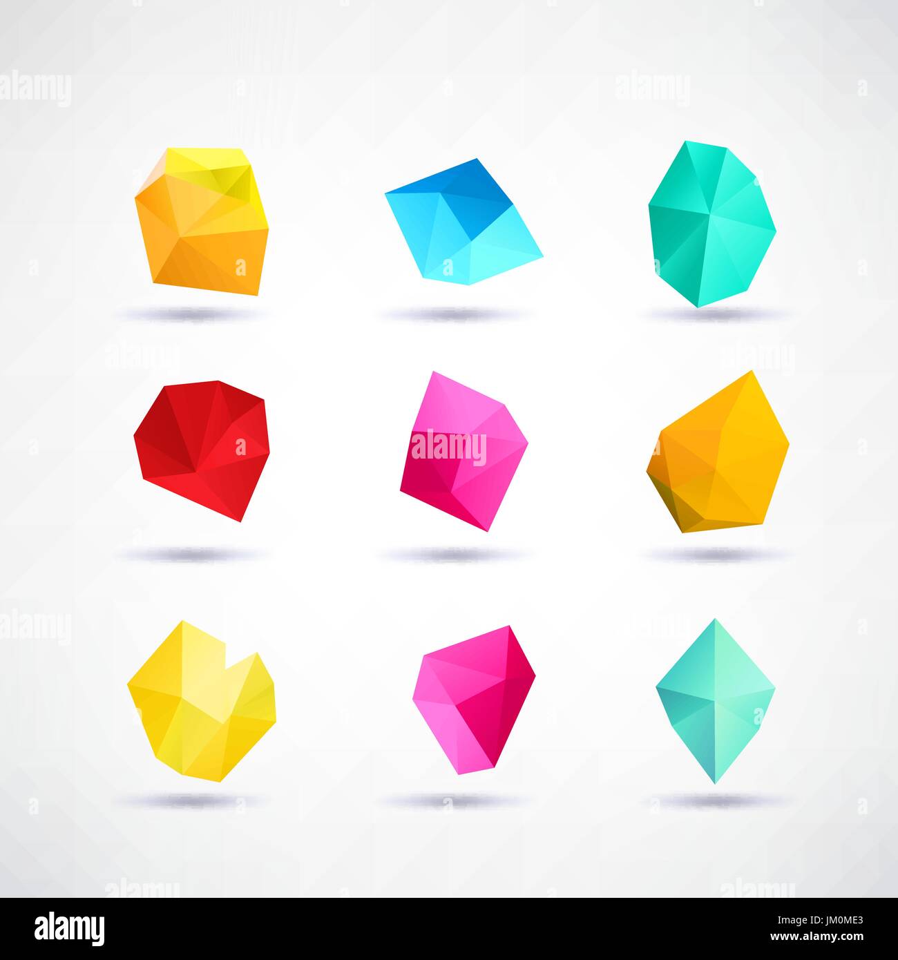 Set of symbol and shapes. Trendy icons and logotypes. Business signs ...
