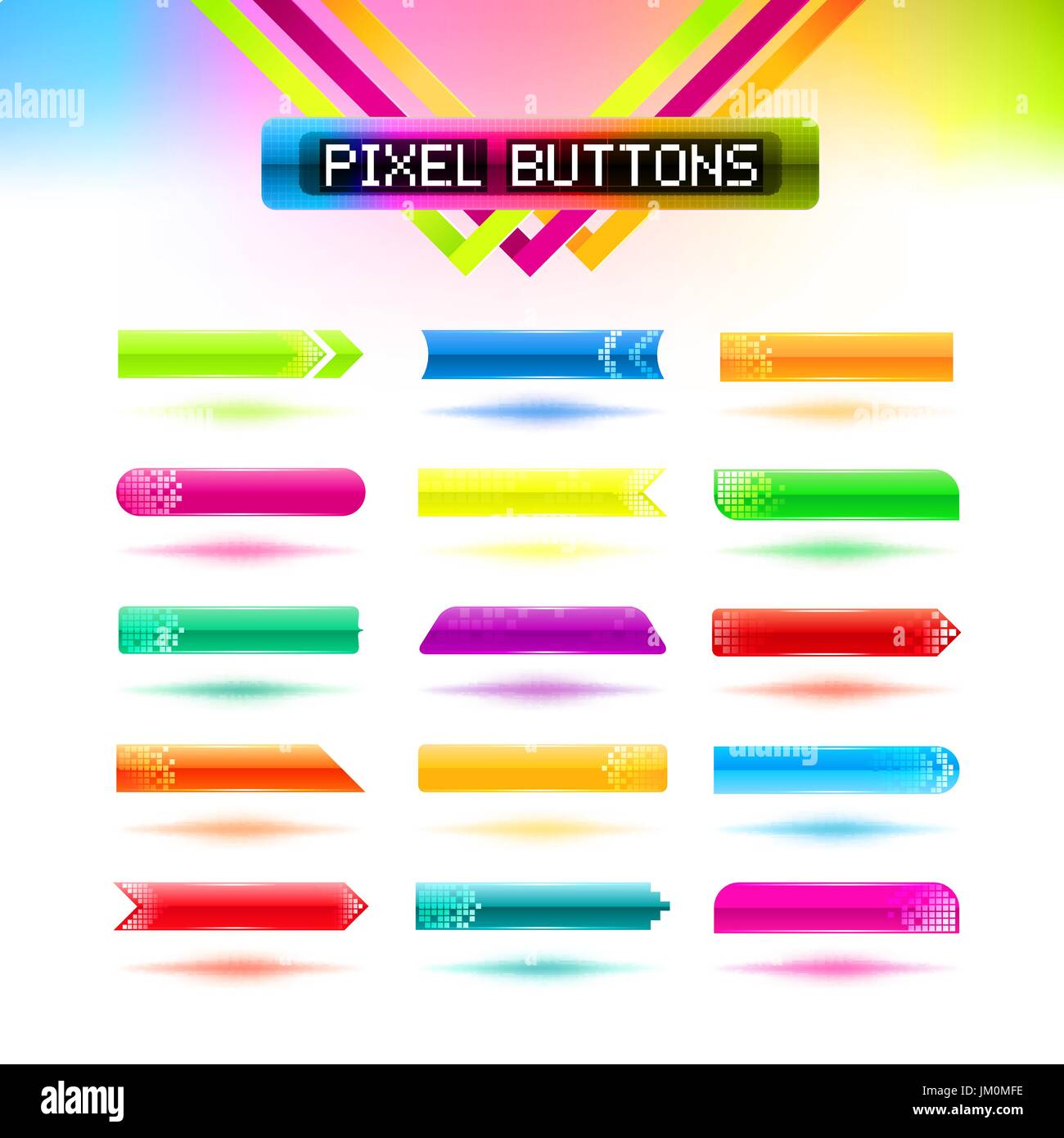 Vector Web menu buttons set for business site. eps 10 Stock Vector Image & Art - Alamy