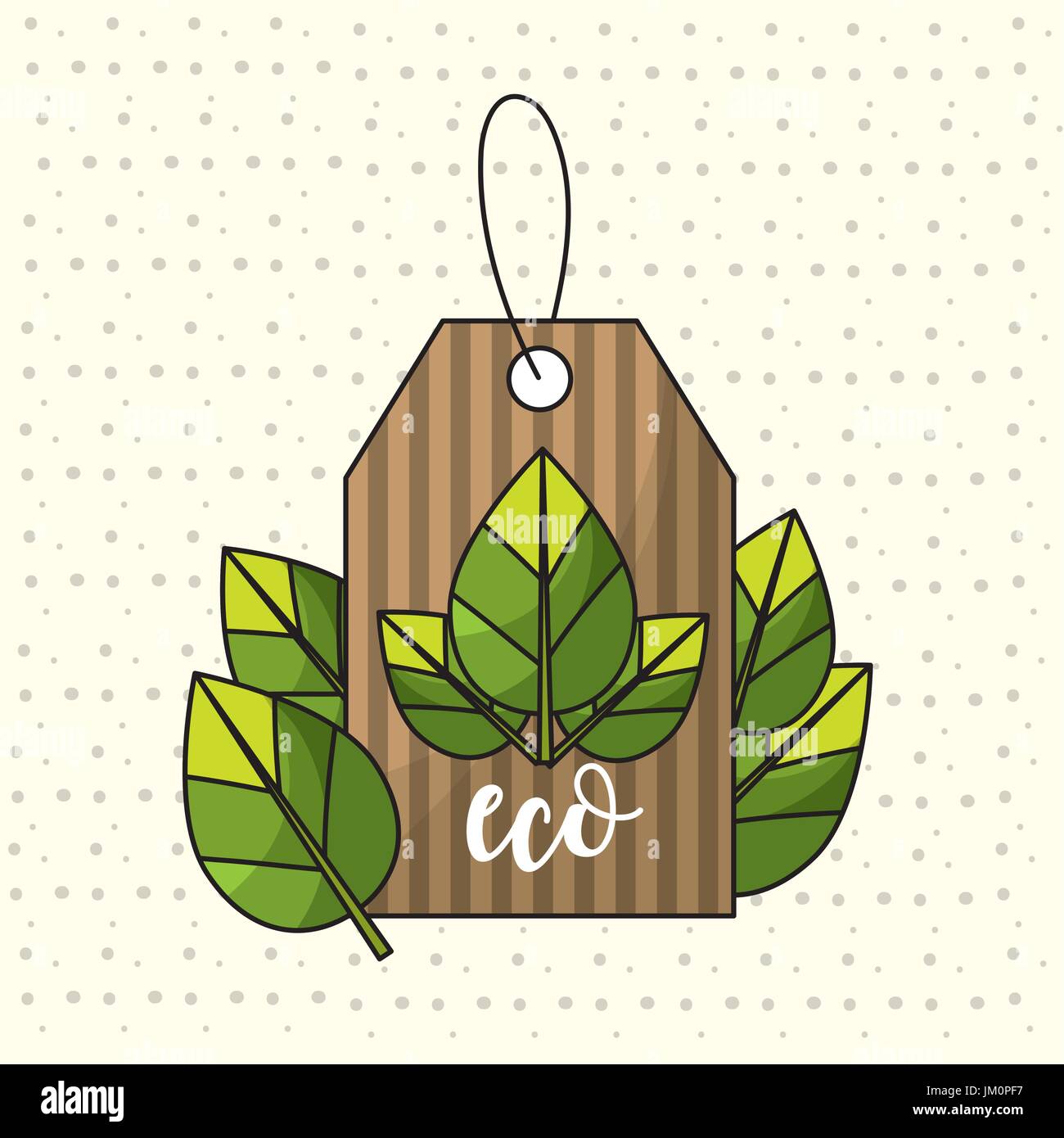 label with leaves decoration design symbol Stock Vector Image & Art - Alamy