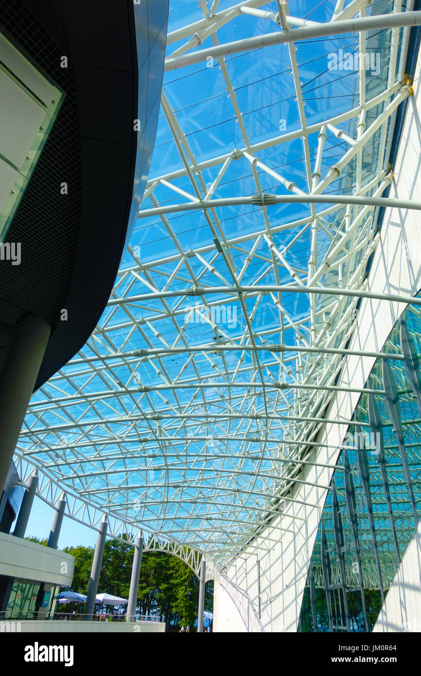 Modern glass roof architecture Stock Photo - Alamy