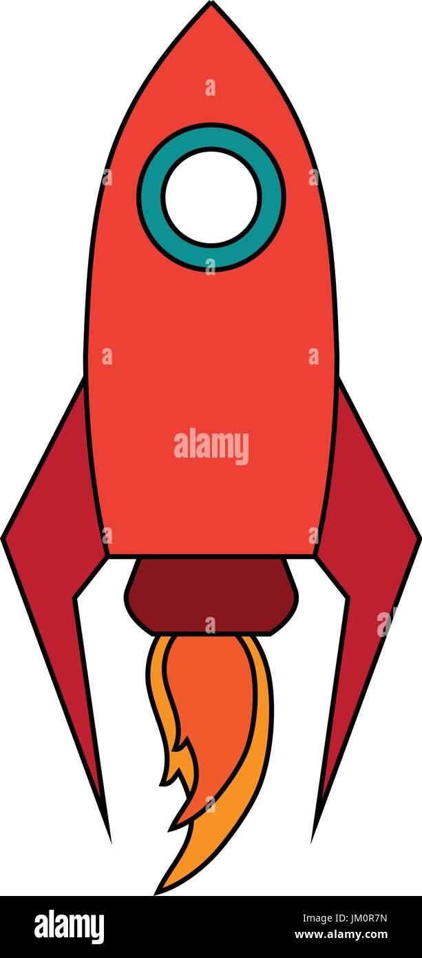 isolated rocket space ship Stock Vector Image & Art - Alamy