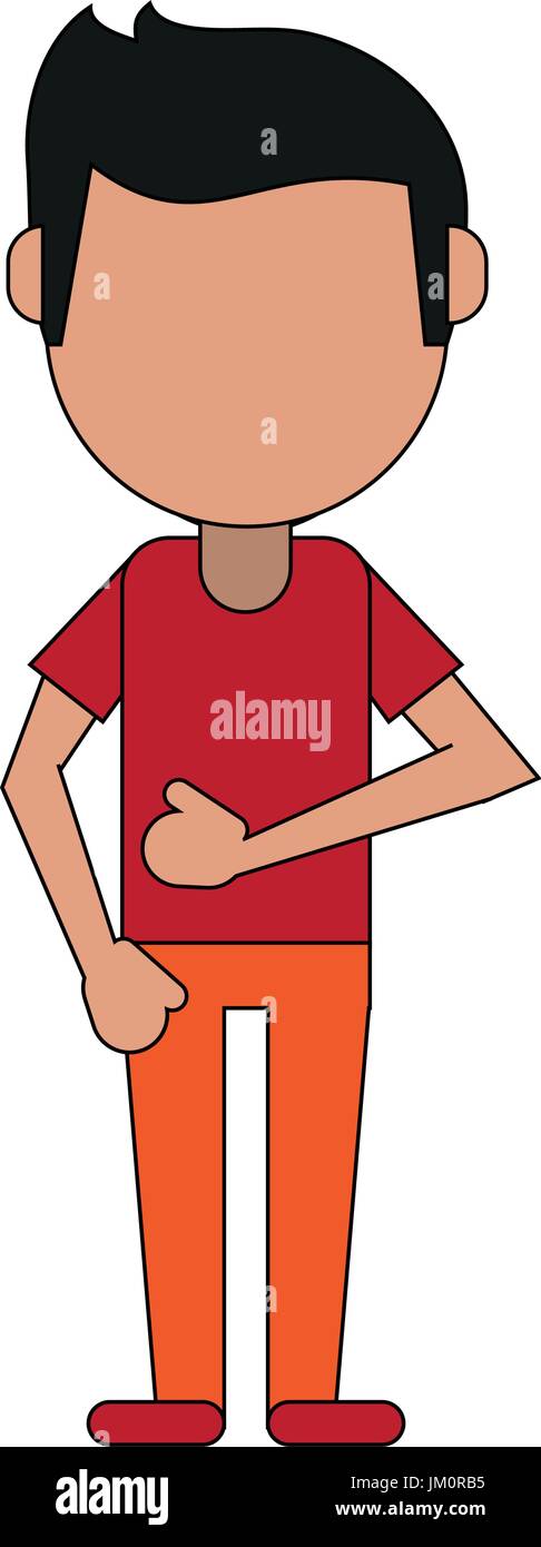 faceless young boy cartoon Stock Vector Image & Art - Alamy