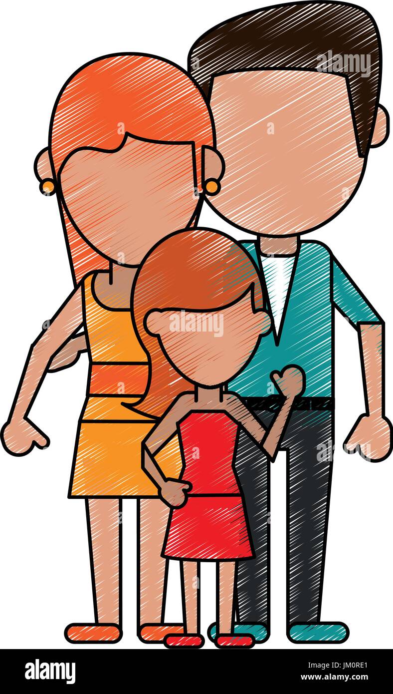 lovely family cartoon Stock Vector Image & Art - Alamy