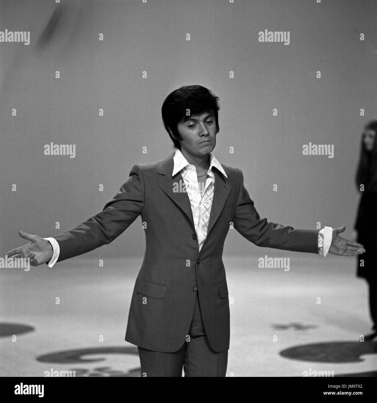 Deutscher Schlagersänger und Schauspieler Rex Gildo, Deutschland 1970er ...