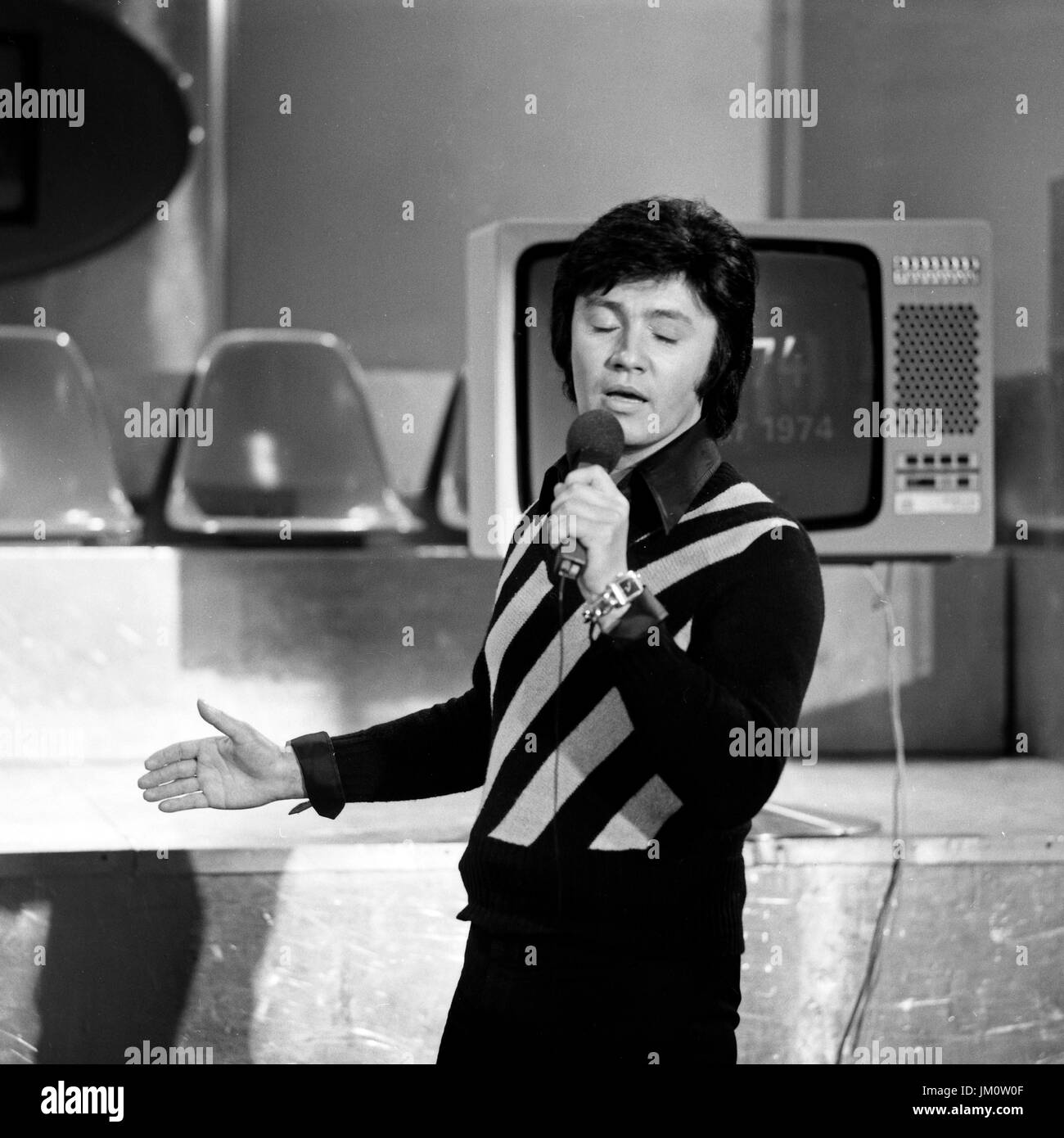 Deutscher Schlagersänger und Schauspieler Rex Gildo, Deutschland 1970er ...