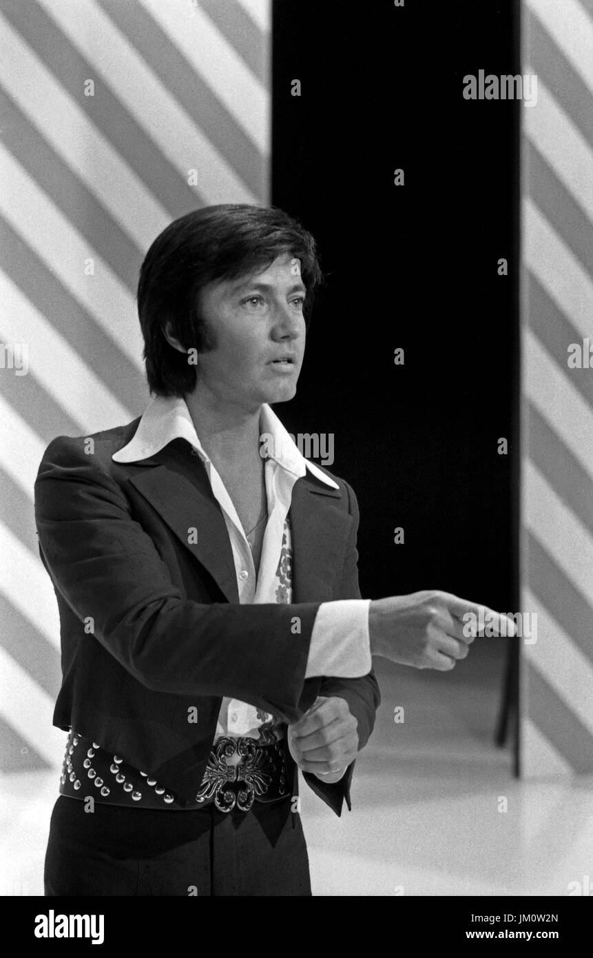 Deutscher Schlagersänger und Schauspieler Rex Gildo, Deutschland 1970er ...