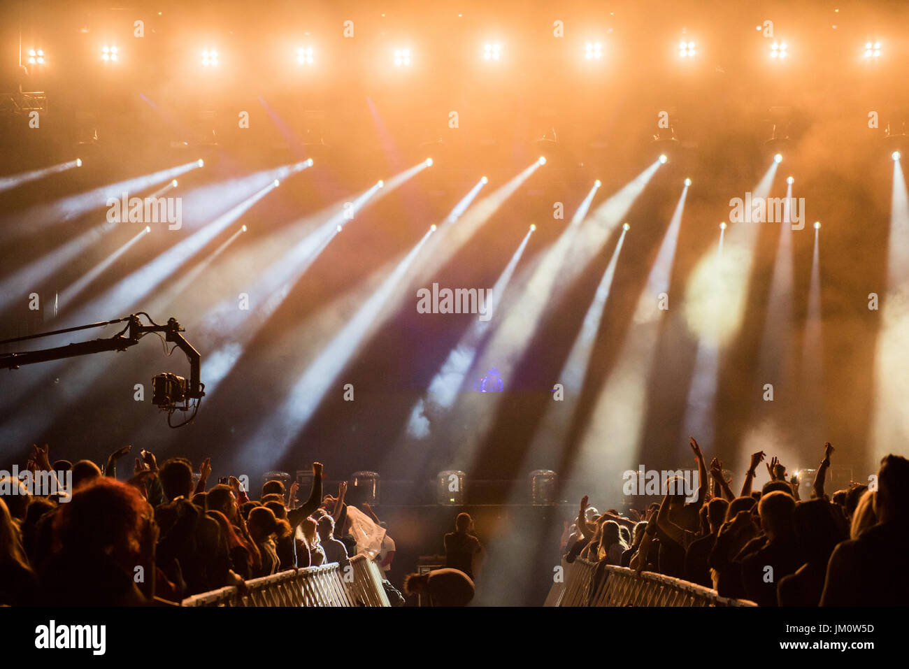BONTIDA, ROMANIA - JULY 14, 2017: NERO performs a live EDM concert in ...