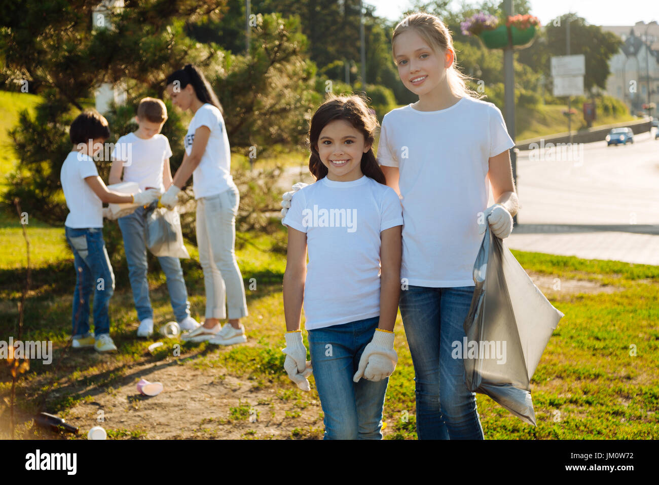 Happy working girls hi-res stock photography and images - Alamy