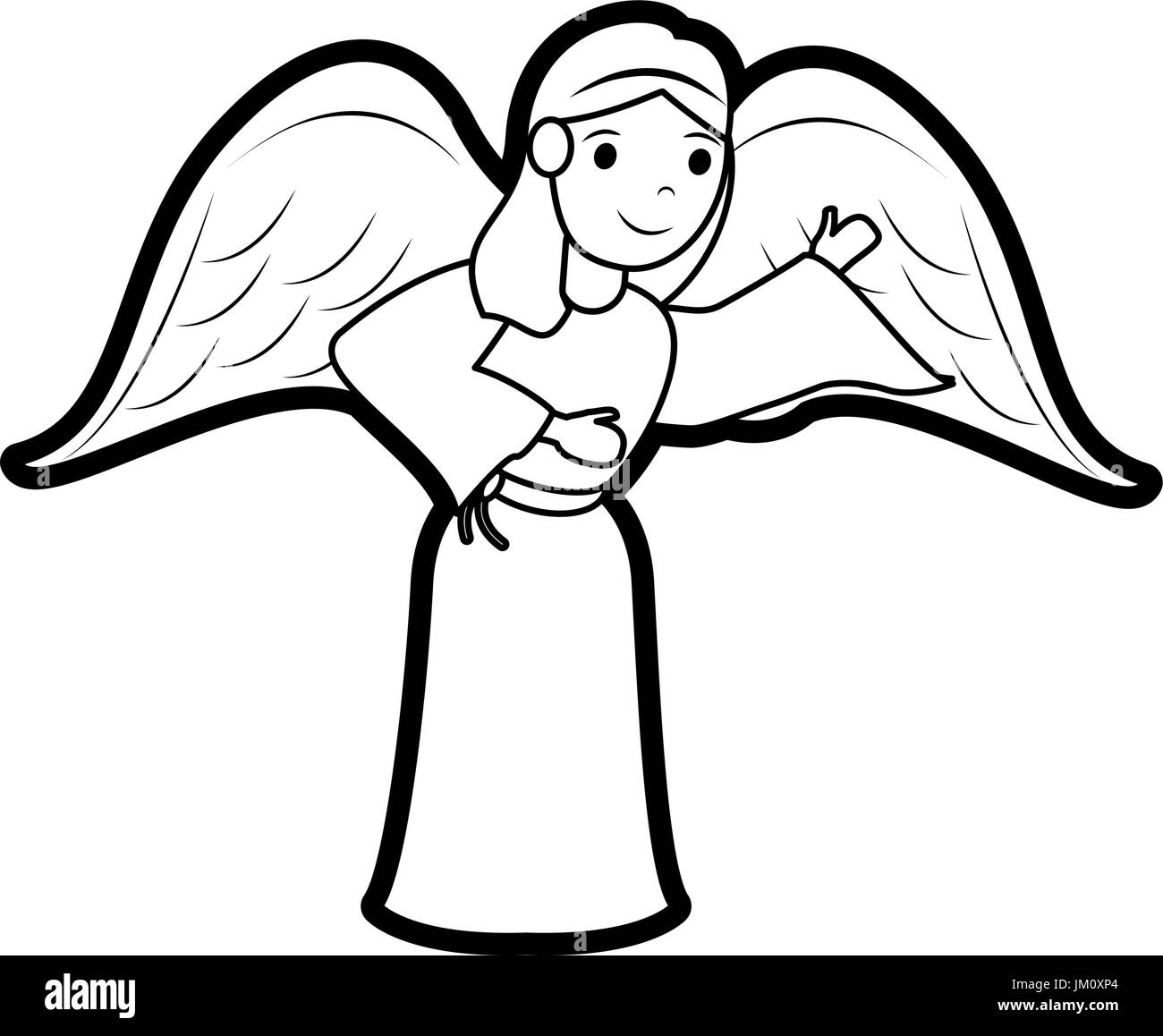 cute angel cartoon Stock Vector Image & Art - Alamy