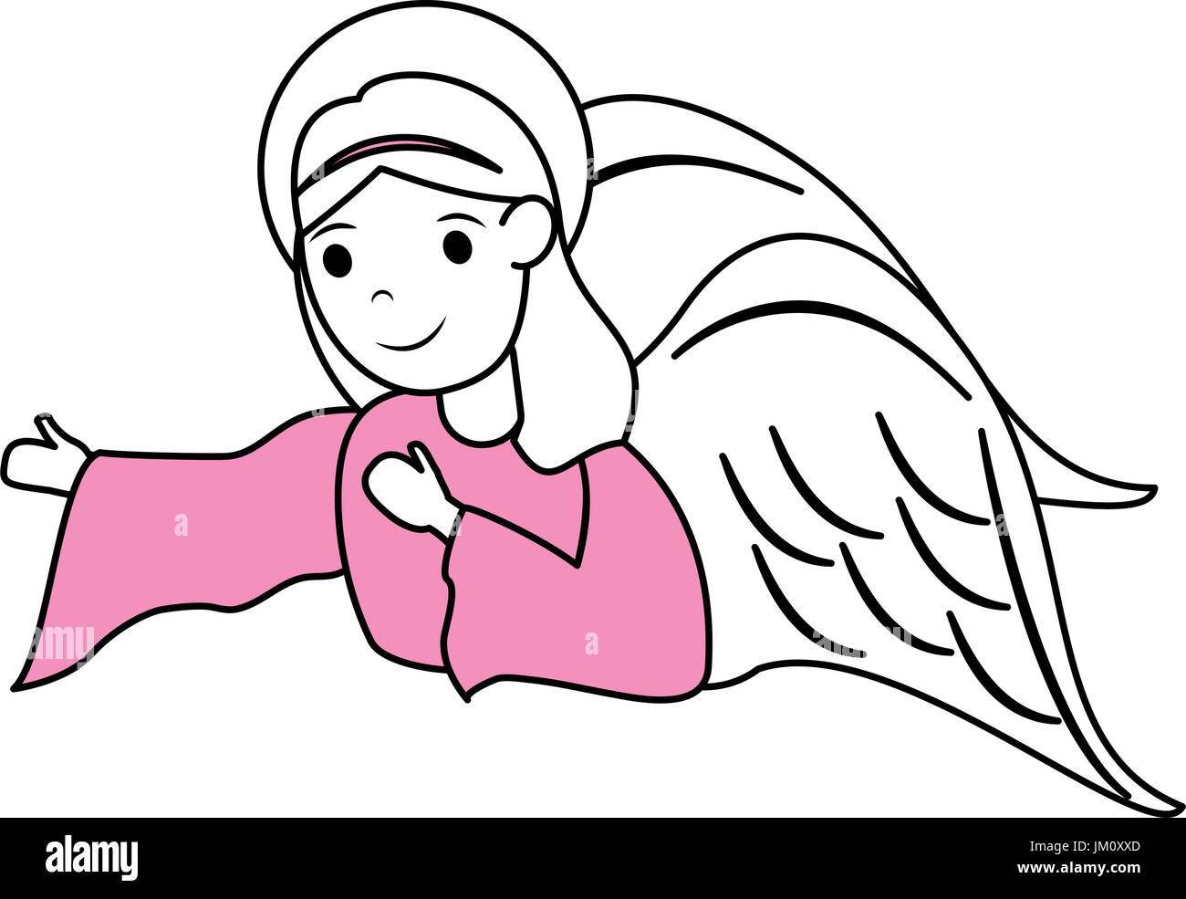 cute angel cartoon Stock Vector Image & Art - Alamy