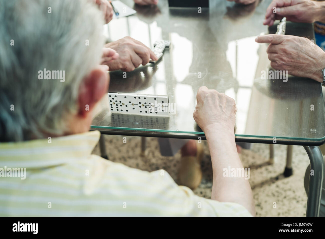 Playing Domino in a bar in Andalusia, Spain Stock Photo - Alamy