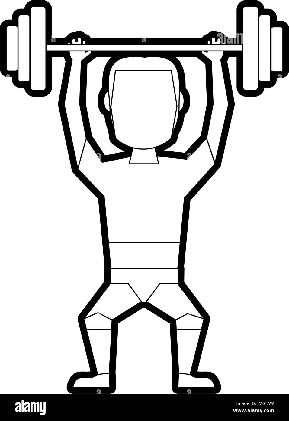 weightlifter vector illustration Stock Vector Image & Art - Alamy
