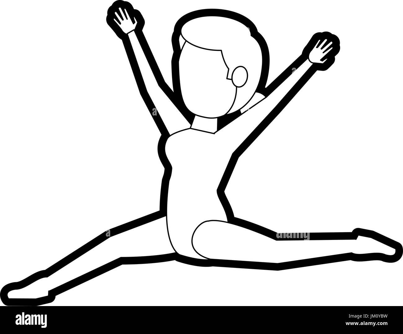 gymnast vector illustration Stock Vector Image & Art - Alamy