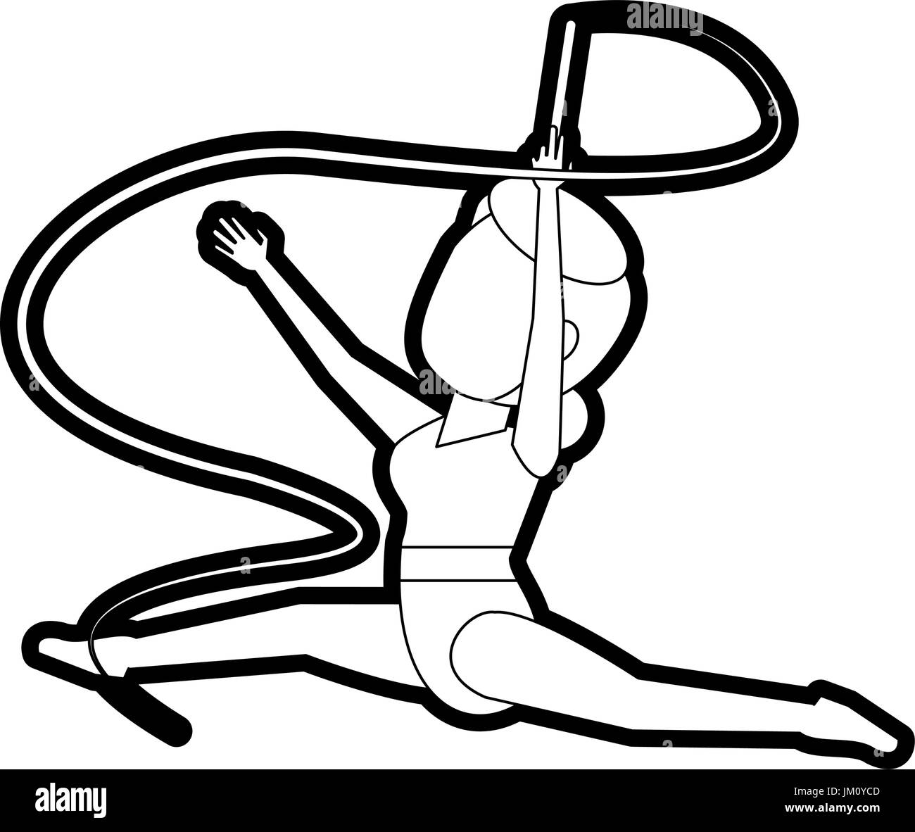 gymnast vector illustration Stock Vector Image & Art - Alamy