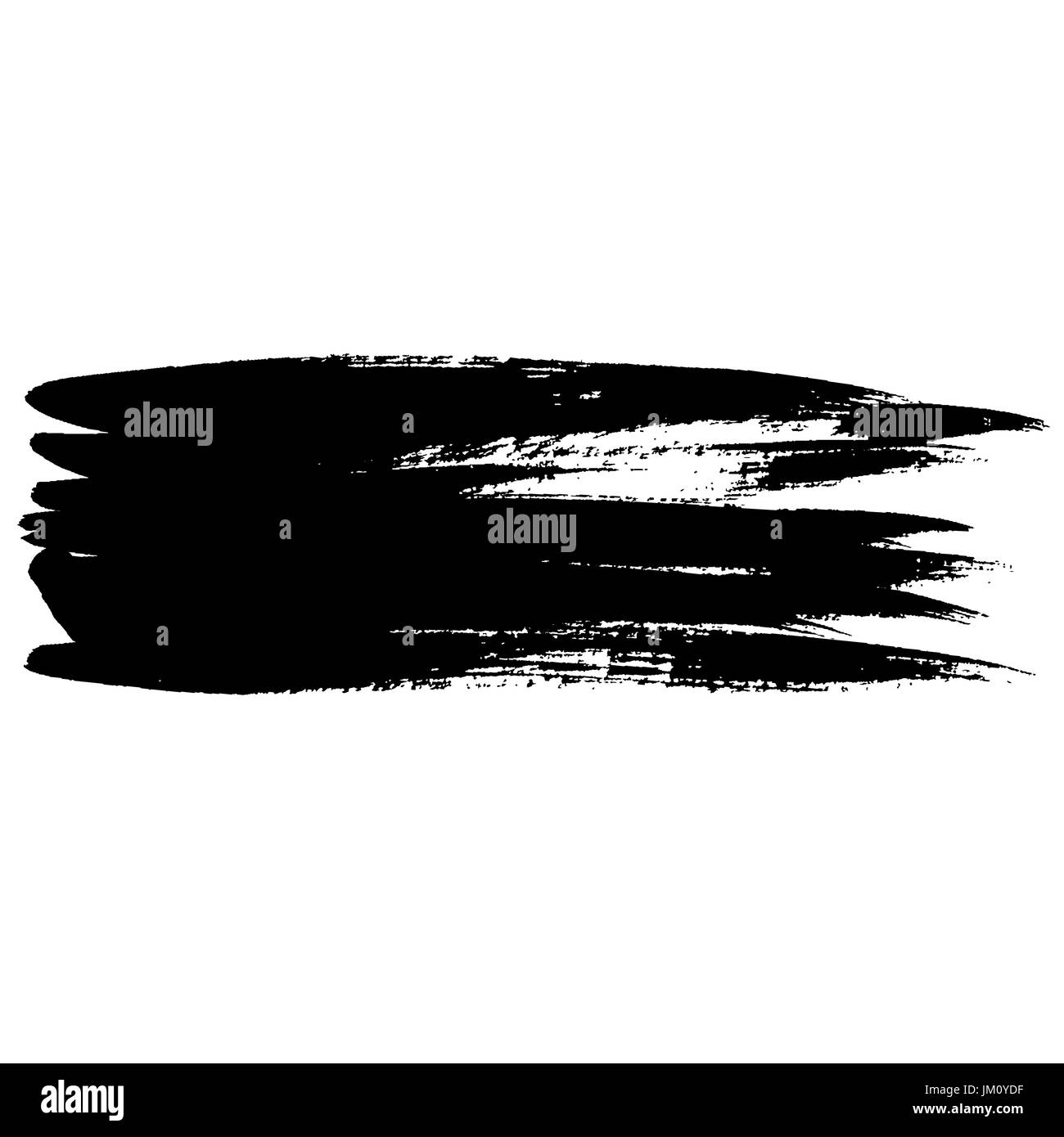 Ink vector brush strokes. Vector illustration. Grunge hand drawn ...