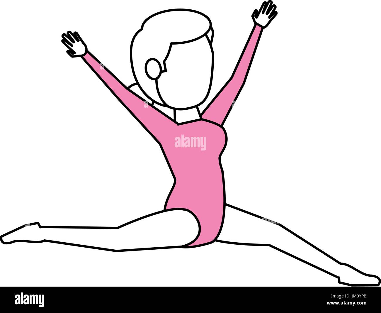 Gymnast Vector High Resolution Stock Photography and Images - Alamy