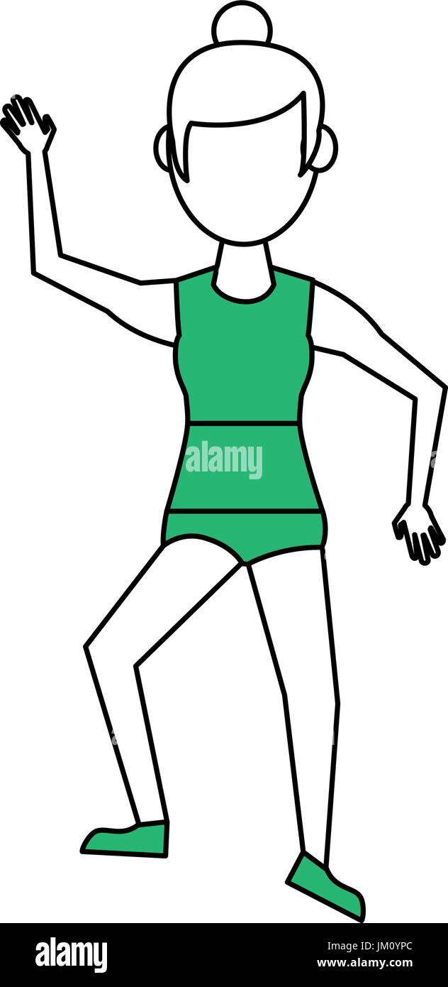 sports woman vector illustration Stock Vector Image & Art - Alamy