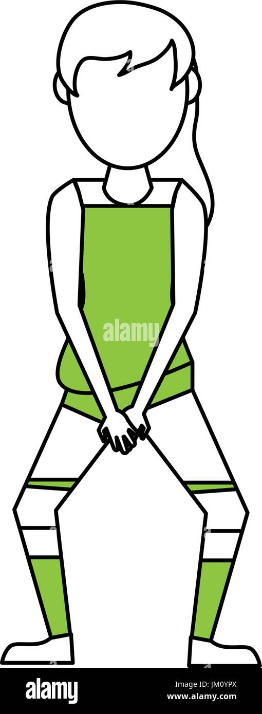 sports woman vector illustration Stock Vector Image & Art - Alamy
