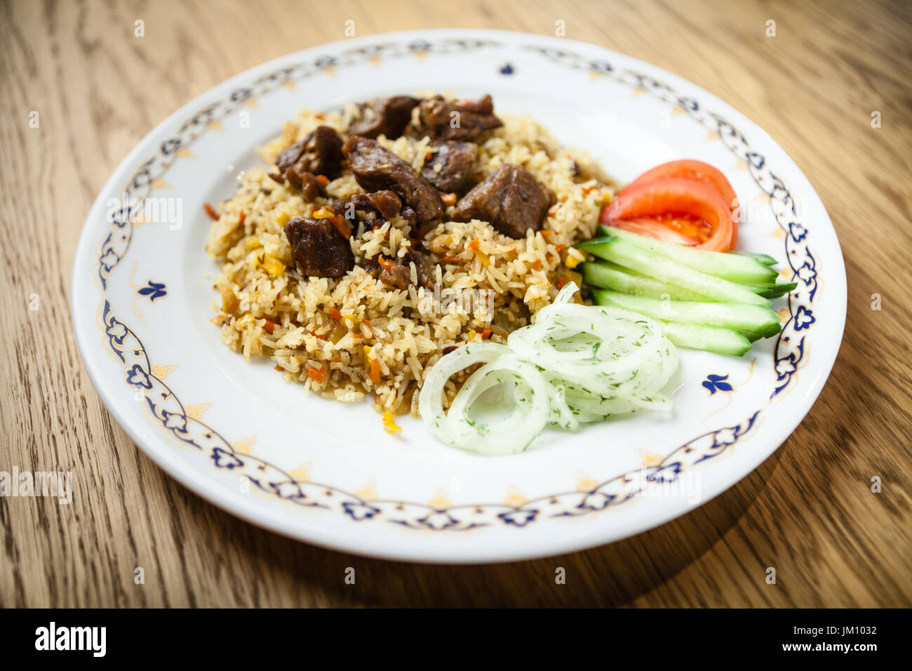 Uzbek traditional plov beef hi-res stock photography and images - Alamy