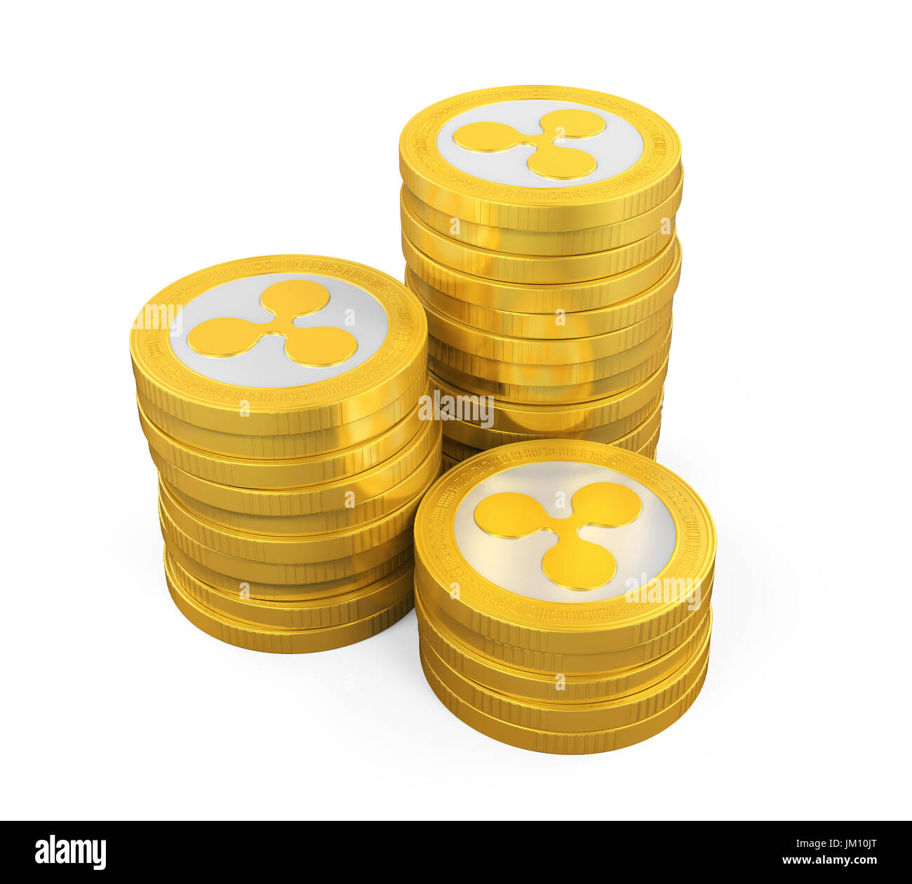 Gold ripple coins Cut Out Stock Images & Pictures - Alamy