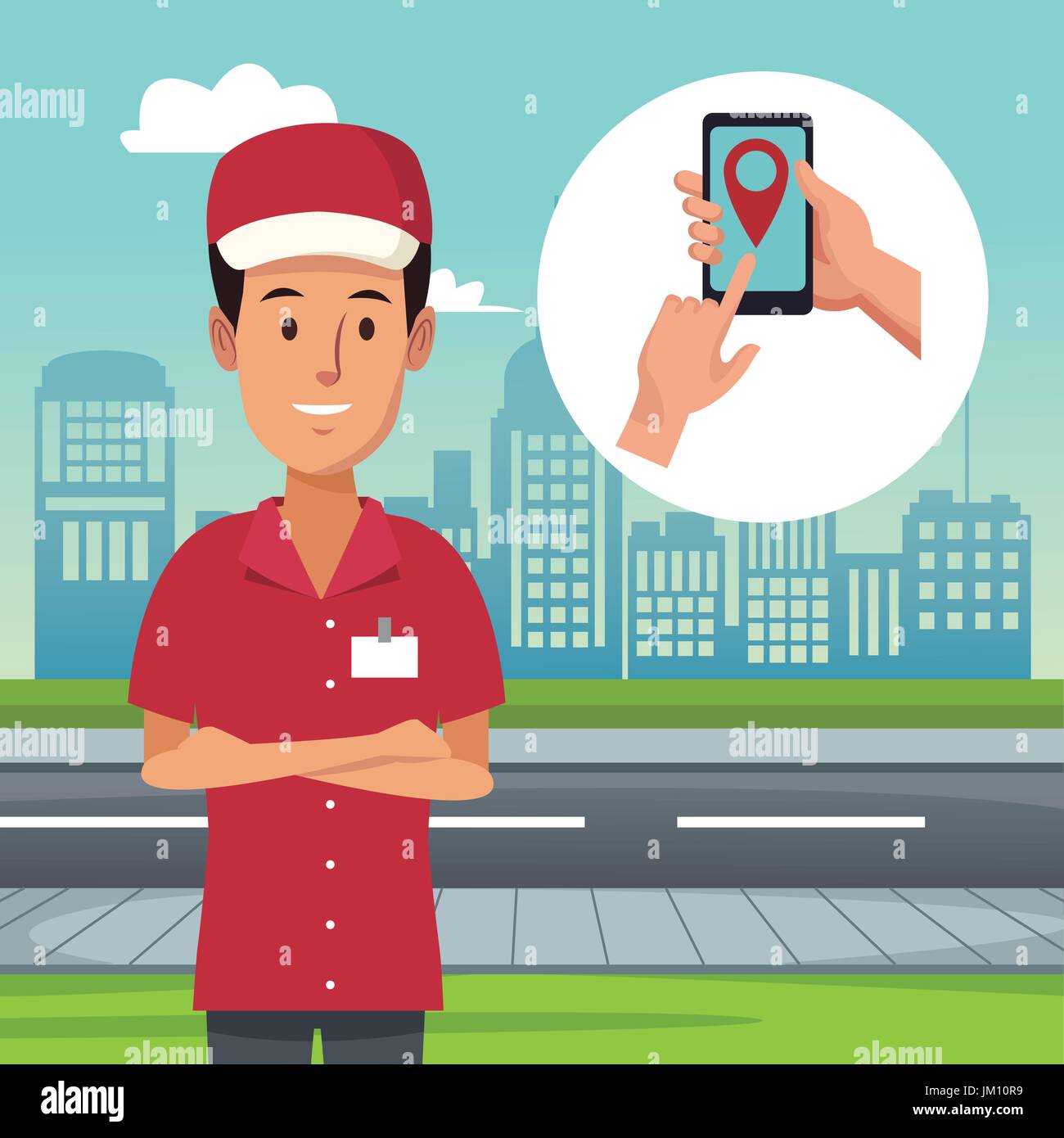 Half landscape Stock Vector Images - Alamy