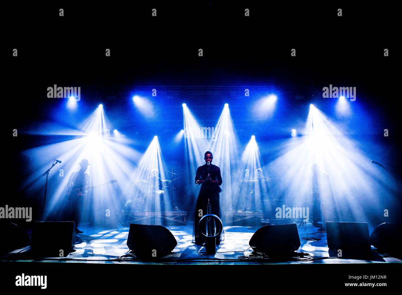The english electronic band Morcheeba pictured on stage as they perform ...