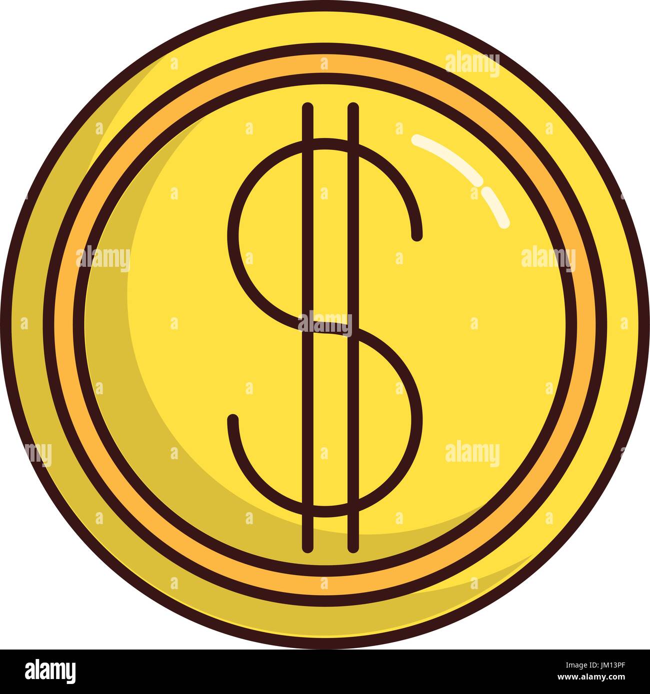 money coin icon Stock Vector Image & Art - Alamy
