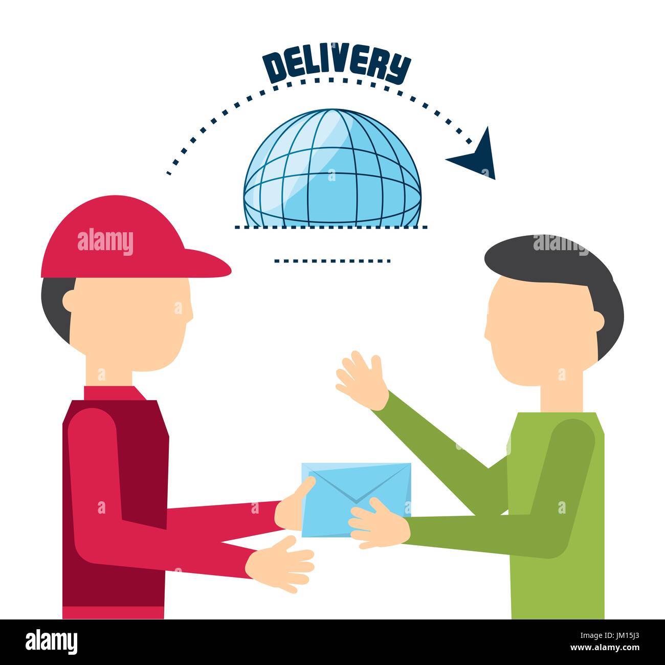 courtier delivery giving out the message Stock Vector Image & Art - Alamy