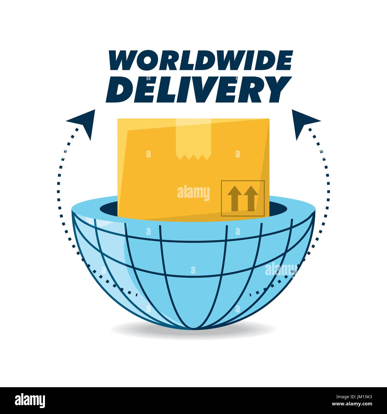 global box package to delivery service Stock Vector Image & Art - Alamy