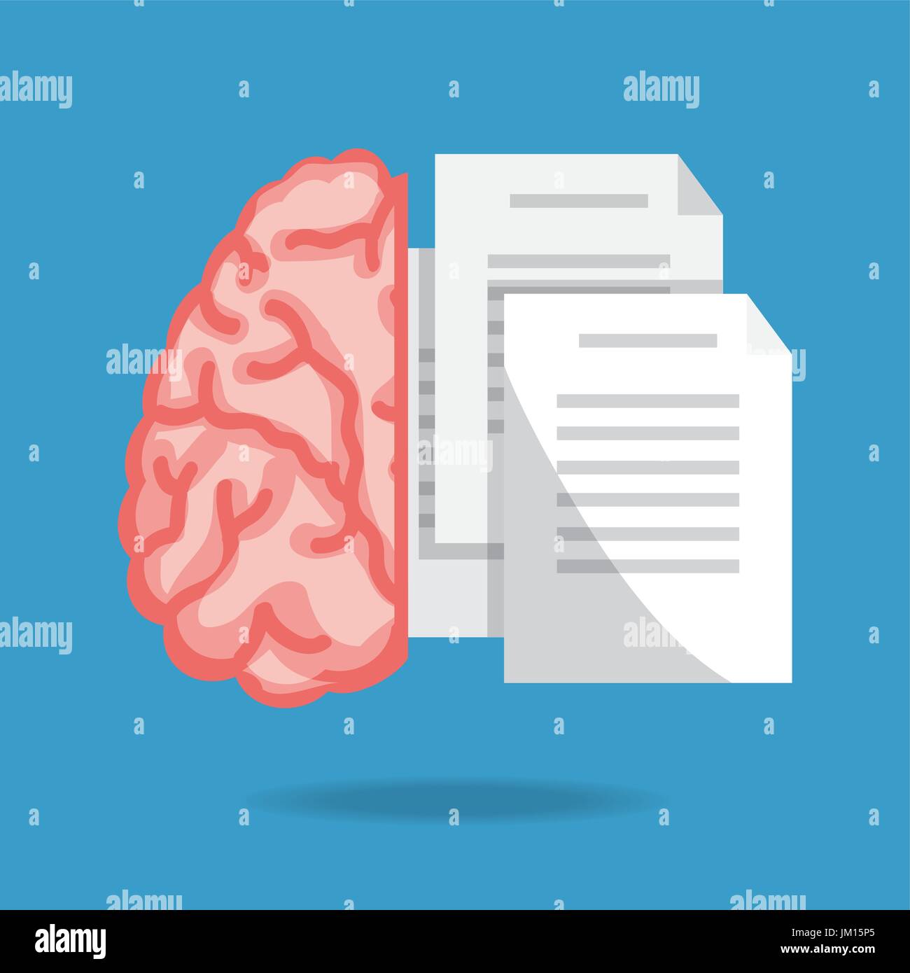 brain and text notes to knowledge education Stock Vector Image & Art ...