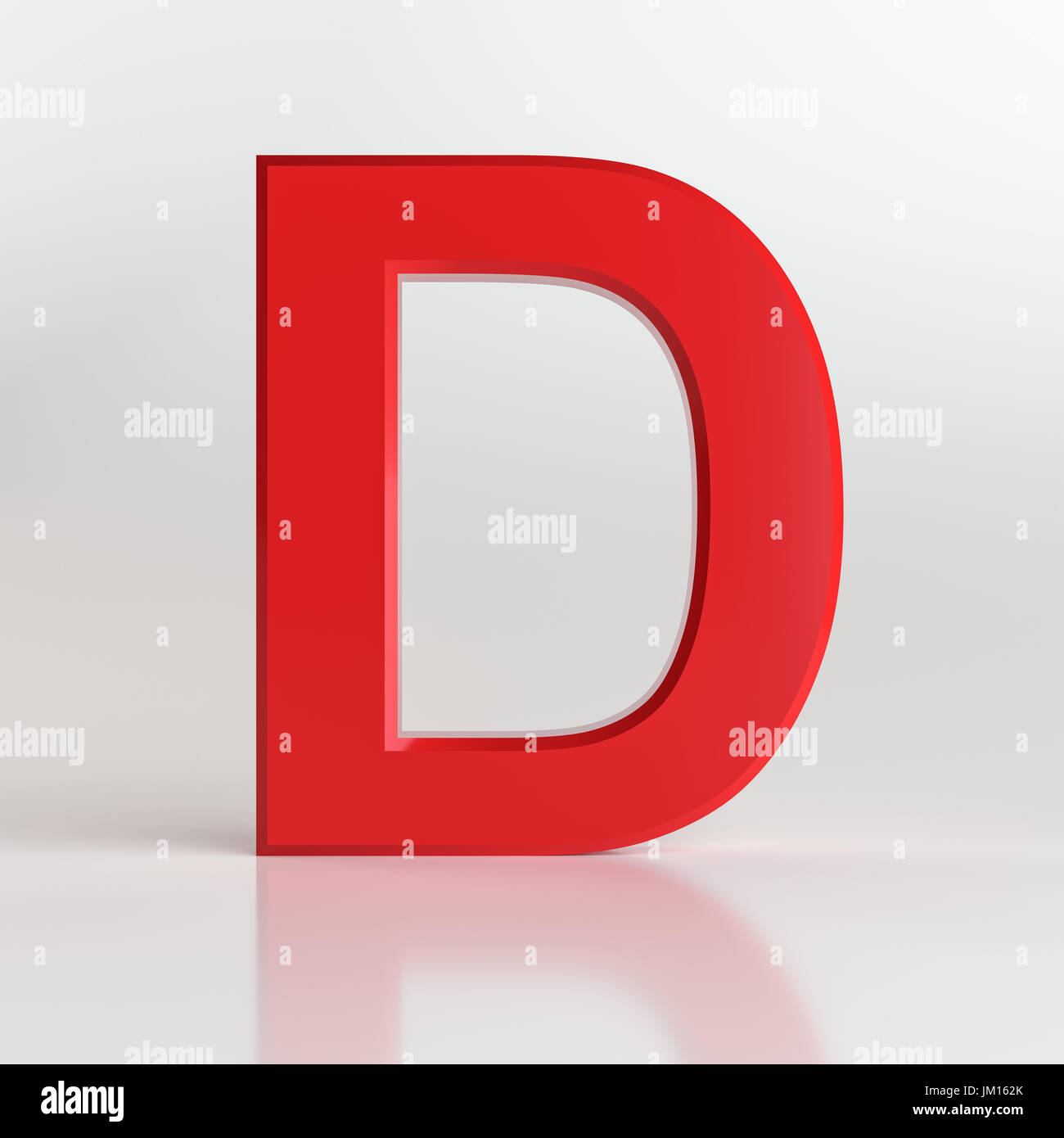 Red letter. 3D illustration Stock Photo - Alamy