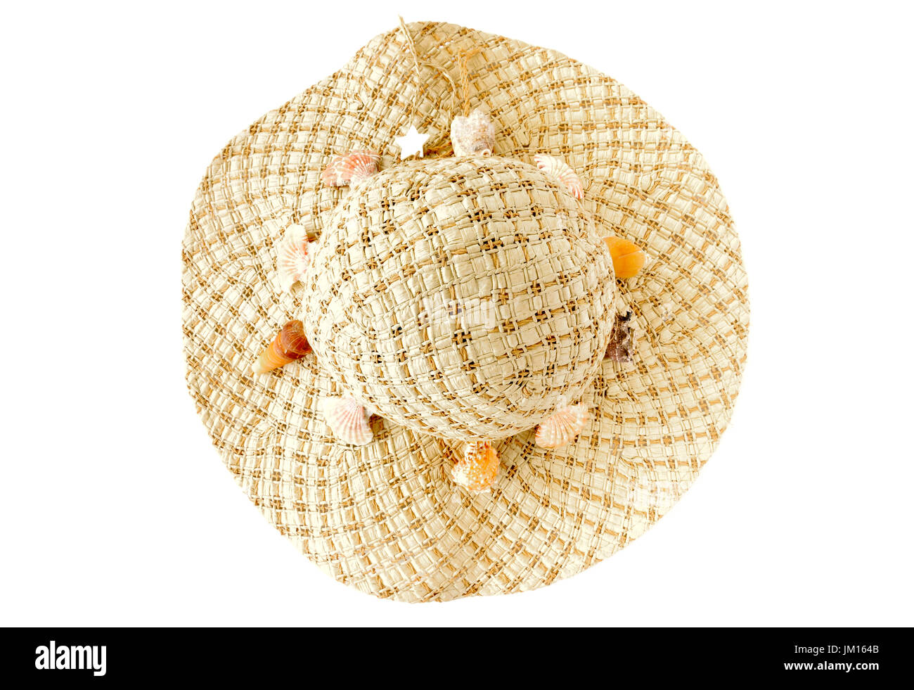 Top view wicker hat hi-res stock photography and images - Alamy