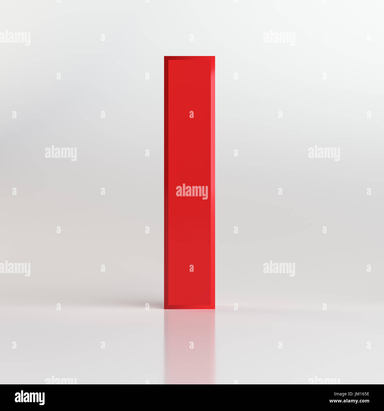 Red letter. 3D illustration Stock Photo - Alamy