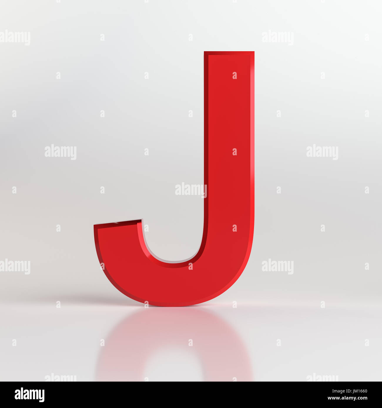 Red letter. 3D illustration Stock Photo - Alamy