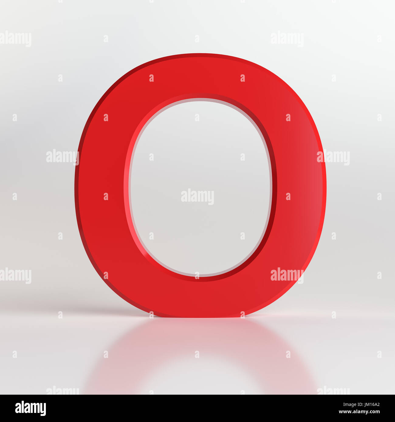 Red letter. 3D illustration Stock Photo - Alamy