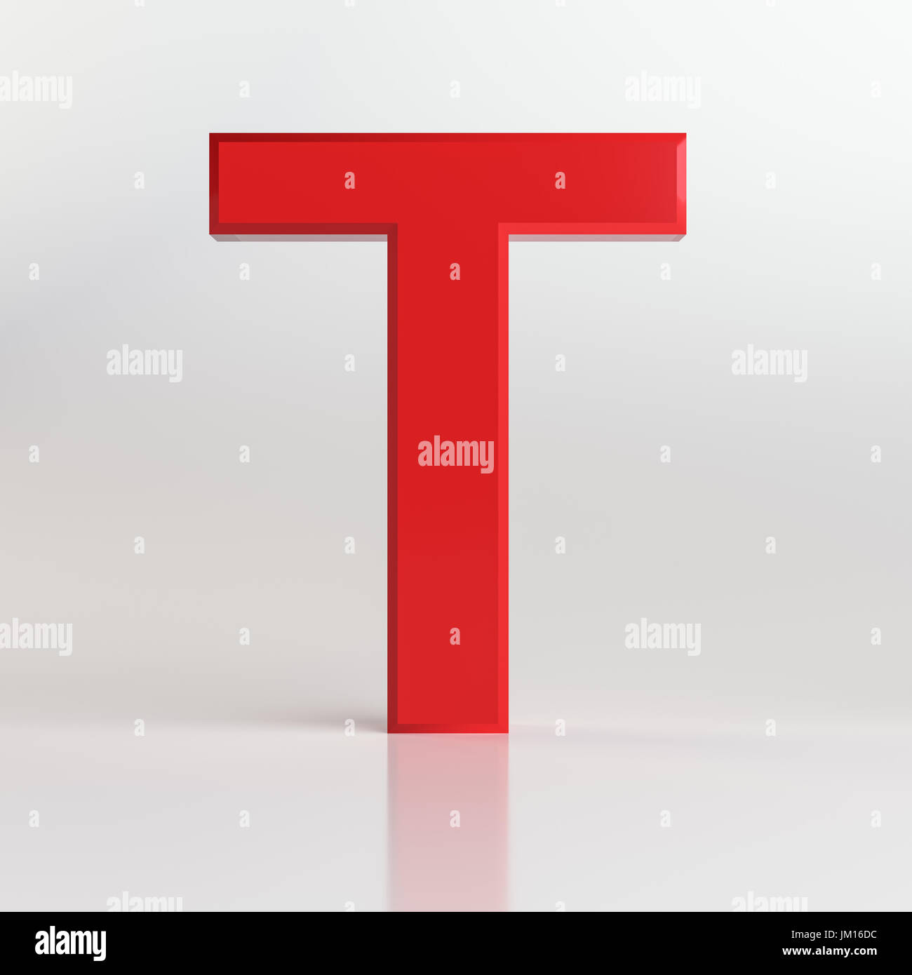 Red letter. 3D illustration Stock Photo - Alamy