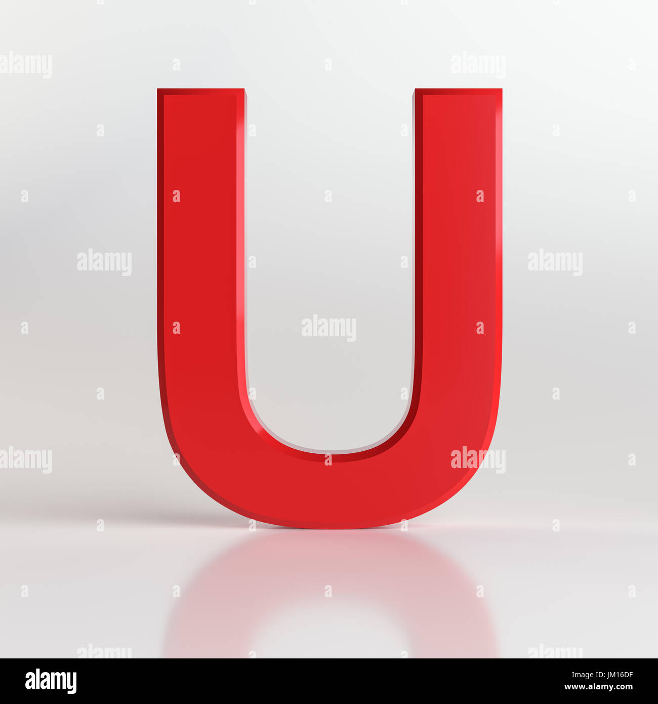 Red letter. 3D illustration Stock Photo - Alamy