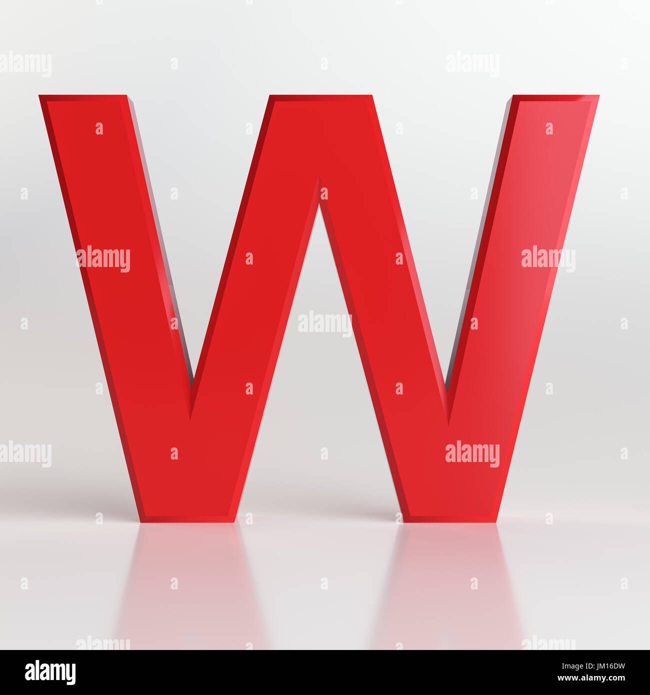 Red letter. 3D illustration Stock Photo - Alamy