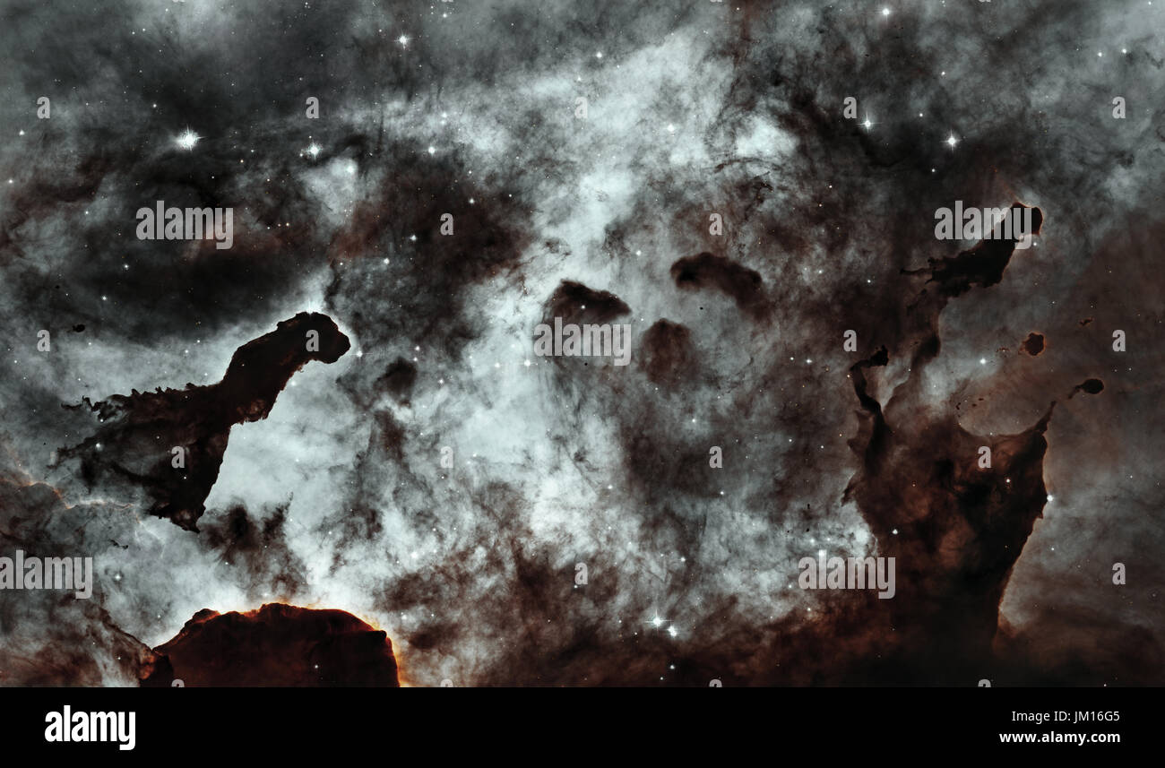 Dust Pillars in the Carina Nebula, also known as the Grand Nebula ...