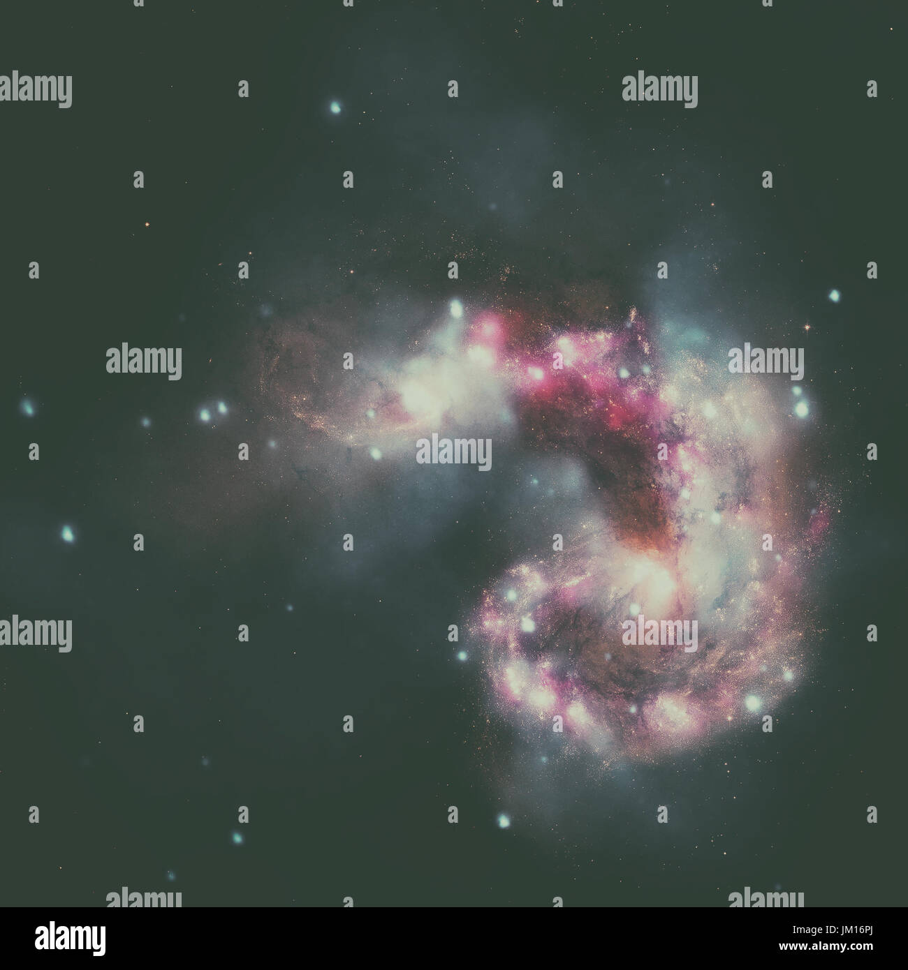 The Antennae Galaxies are a pair of interacting galaxies in the ...